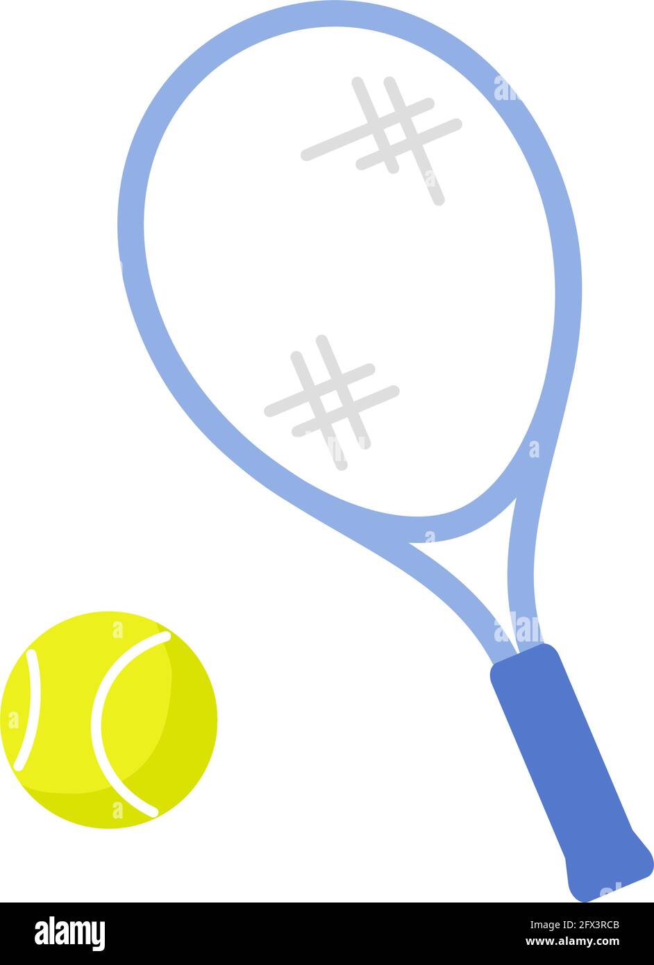 Tennis racket and ball.Vector illustration that is easy to edit Stock ...