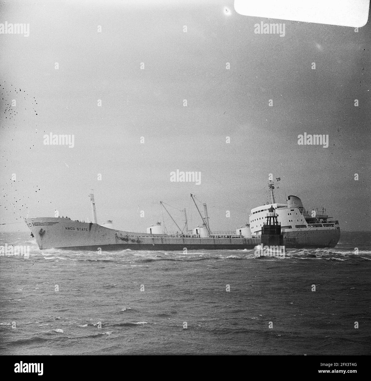 The capsized tanker, September 15, 1966, shipping accidents, tankers ...