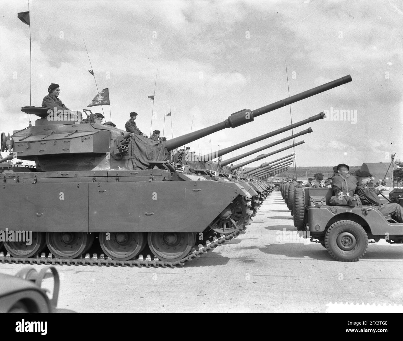 Demonstrations of Centurion tanks on the Vlasakkers Set up battalion ...