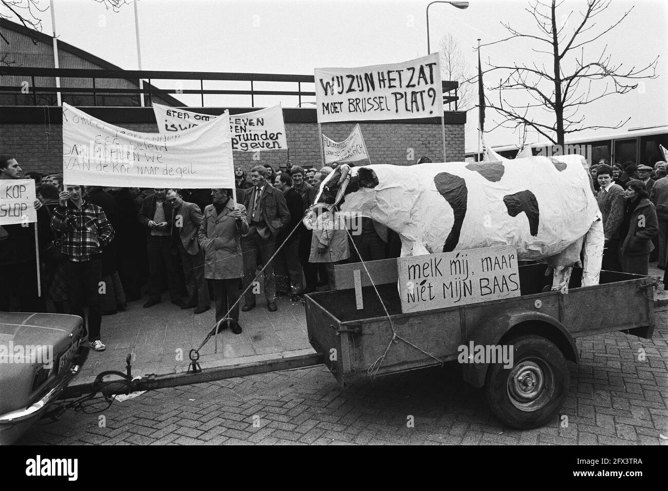 Farmer protest Black and White Stock Photos & Images - Alamy