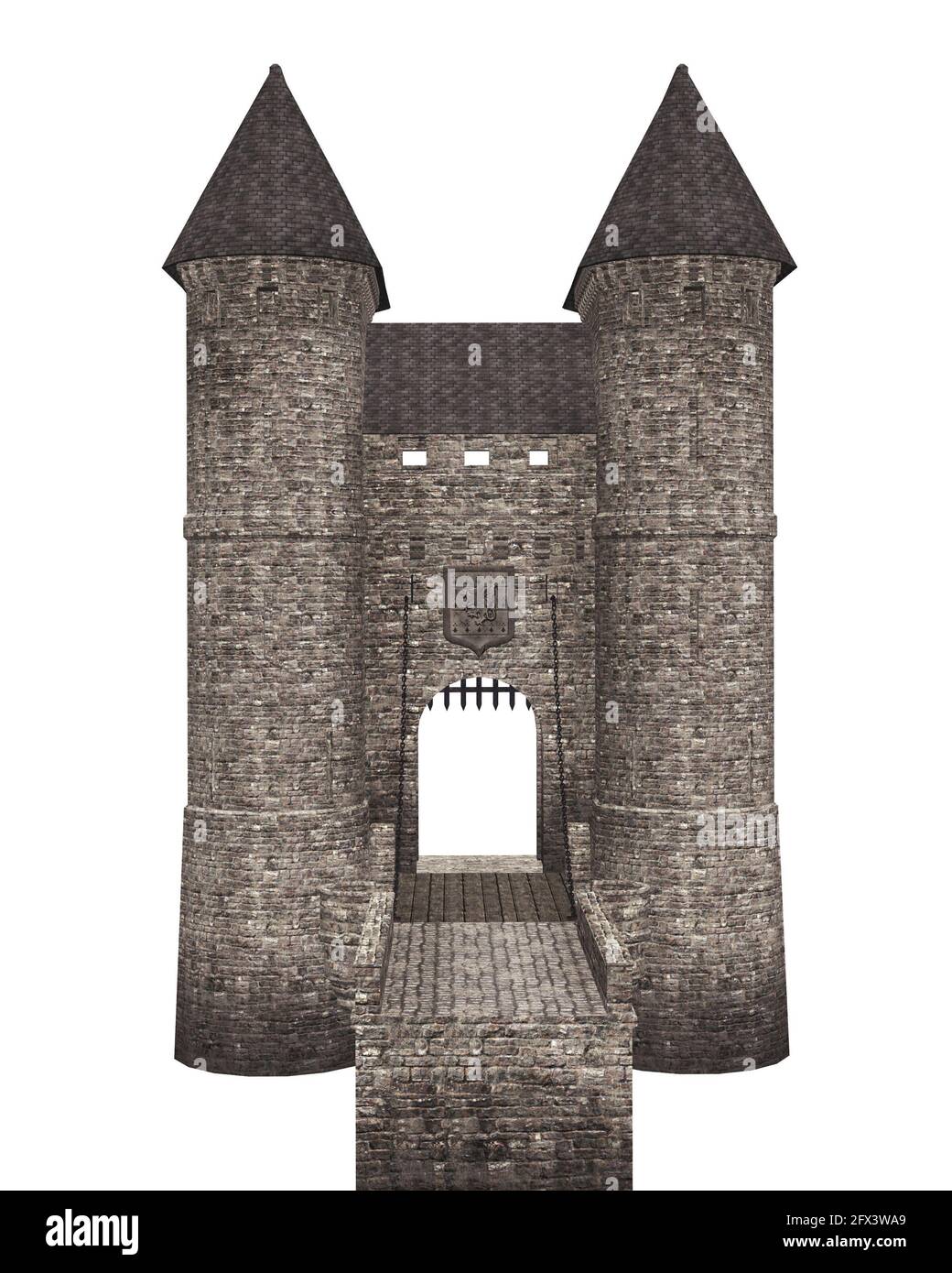 White rendered exterior town house hi-res stock photography and images ...