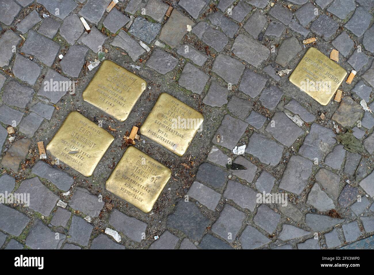 Stumbling blocks memorial hi-res stock photography and images - Alamy