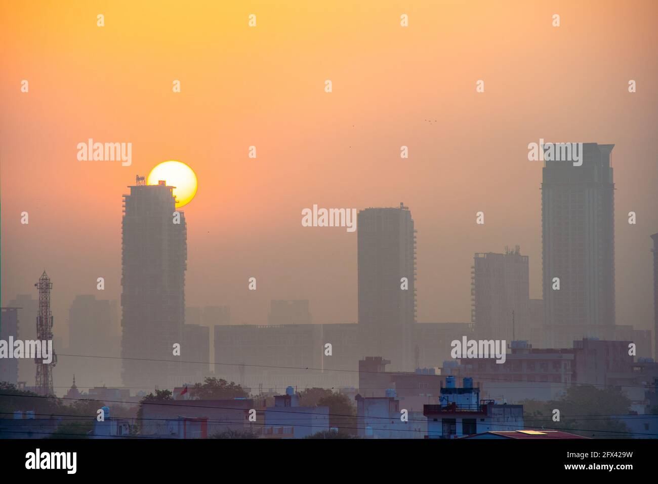 Gurgaon india skyline hi-res stock photography and images - Alamy