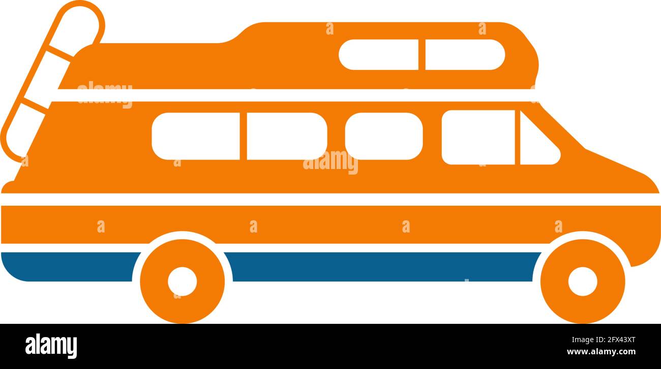 Simple caravan mobile icon logo design vector template Stock Vector ...