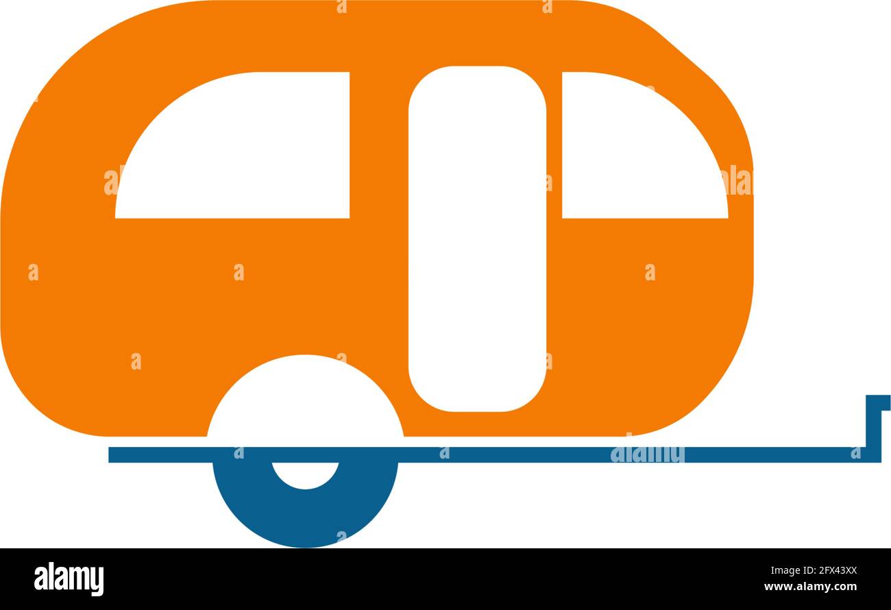 Simple caravan mobile icon logo design vector template Stock Vector ...