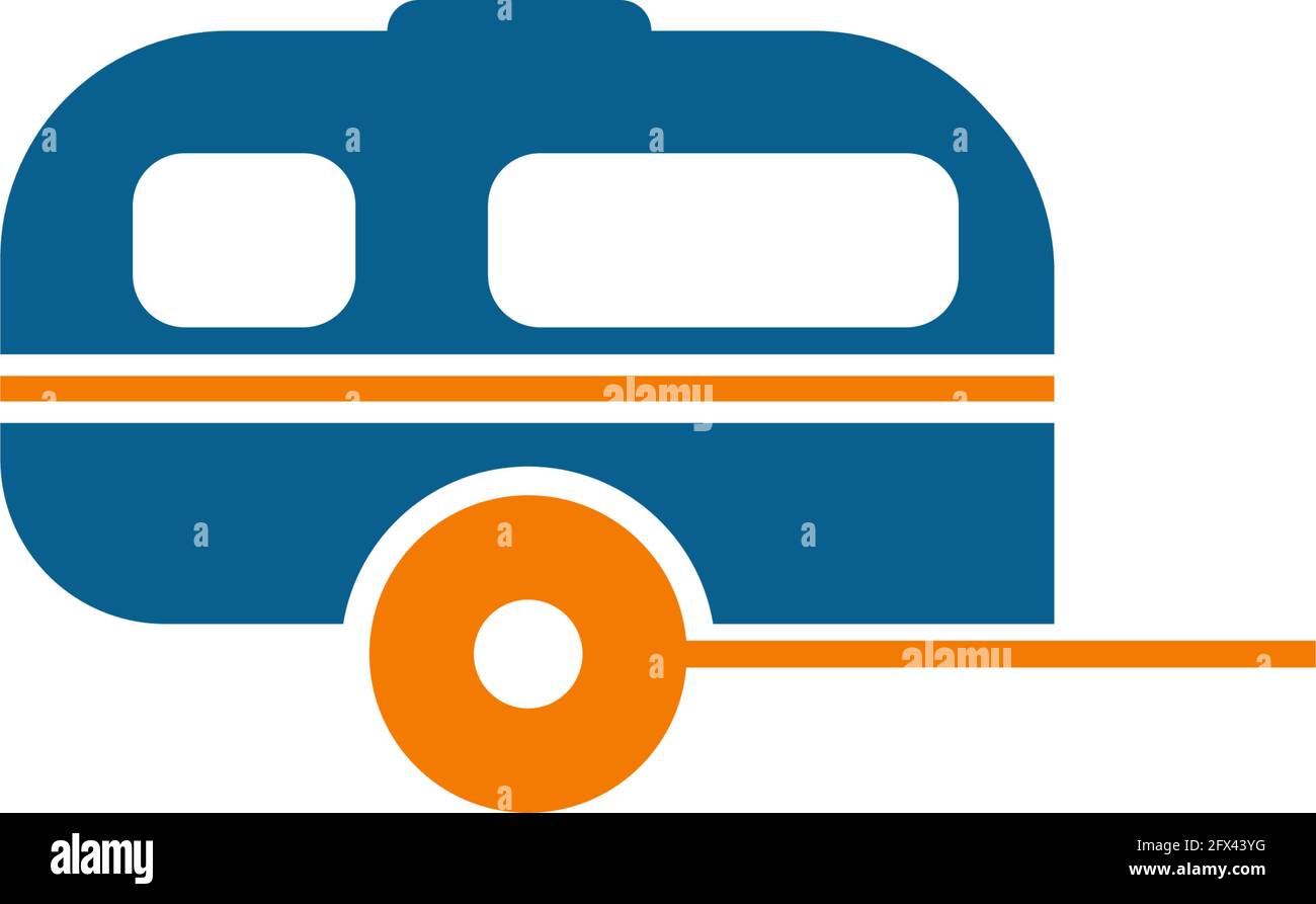 Simple caravan mobile icon logo design vector template Stock Vector ...