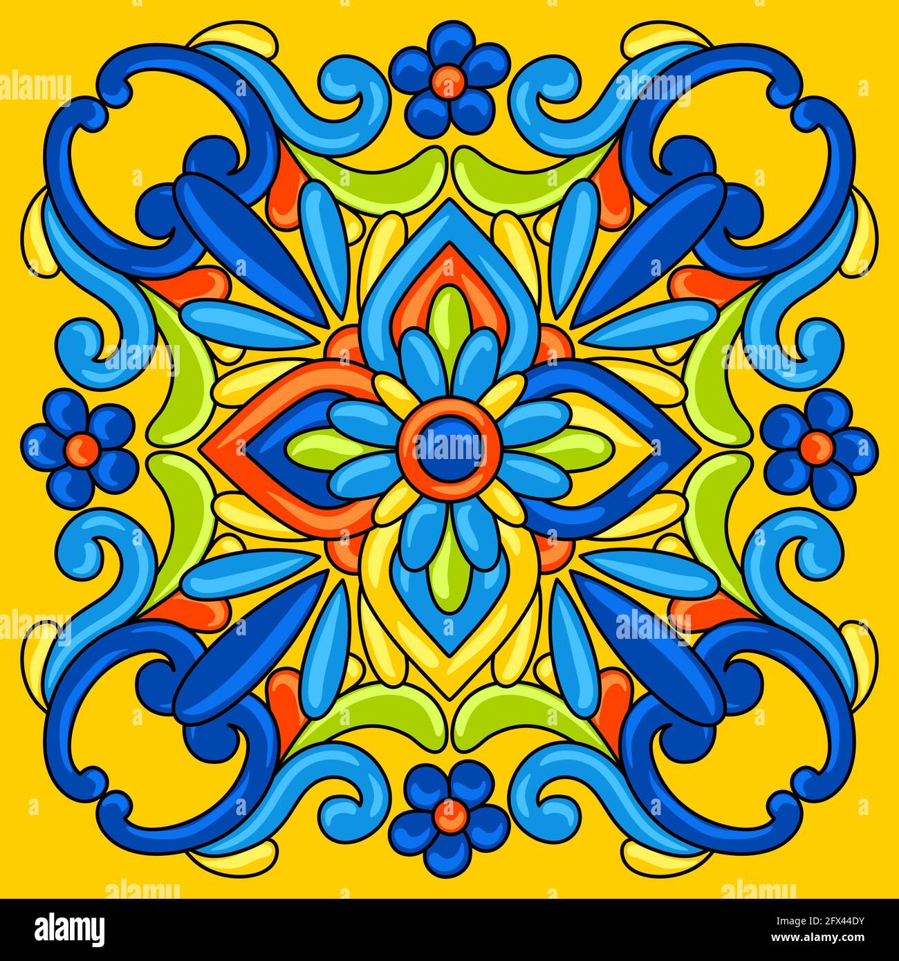 Mexican Tile Vector Pattern