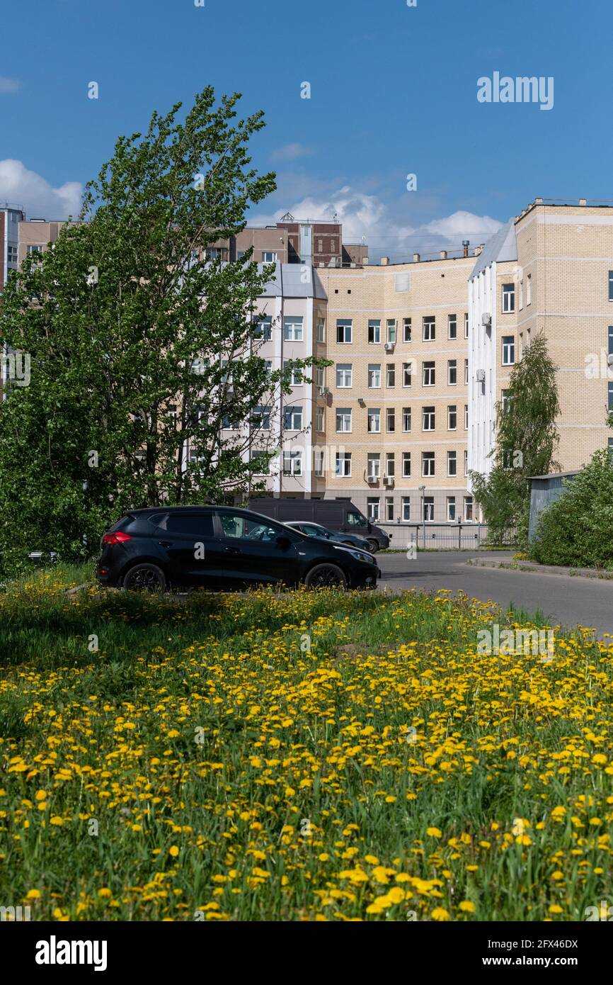 Moscow, Russia - May 19. 2021. Zelenograd - eco friendly area Stock ...