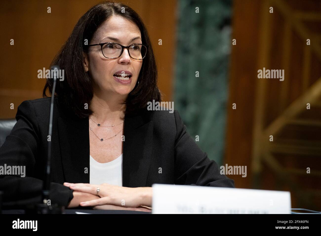Lily Lawrence Batchelder appears before a Senate Committee on Finance ...