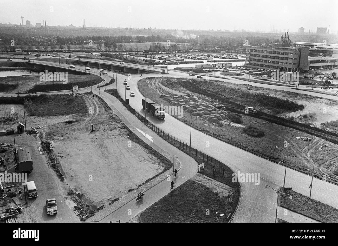 The Rotterdamse Ruit, six-lane ring road of Rotterdam. The ...