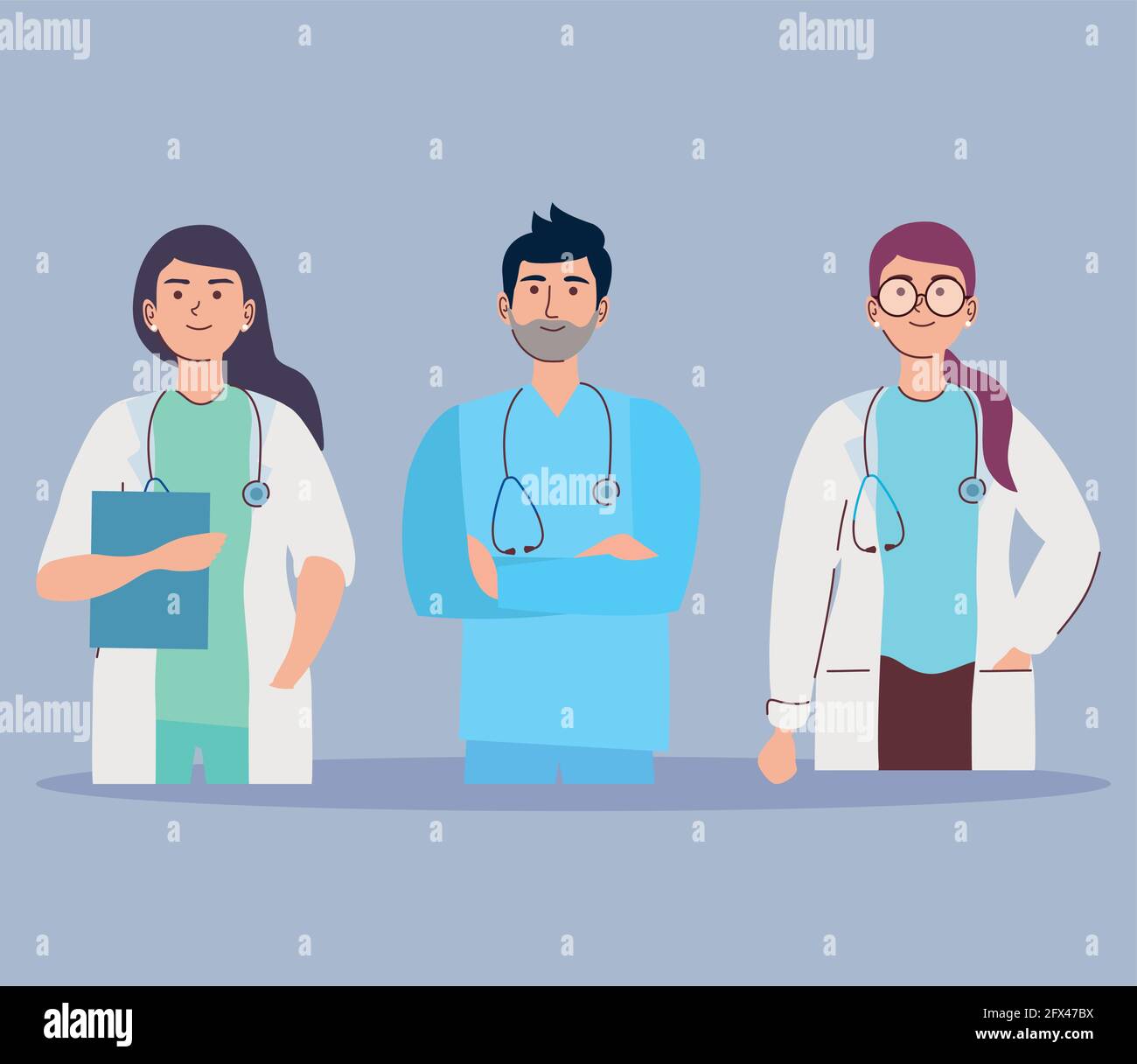 medical team characters Stock Vector Image & Art - Alamy