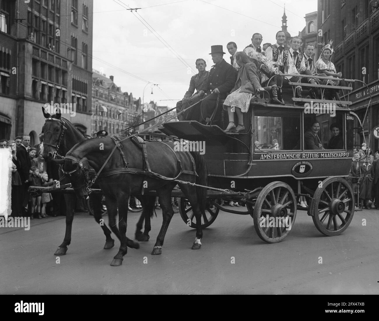 Stage coach of the Amsterdamsche Rijtuig Maatschappij, August 17, 1949 ...