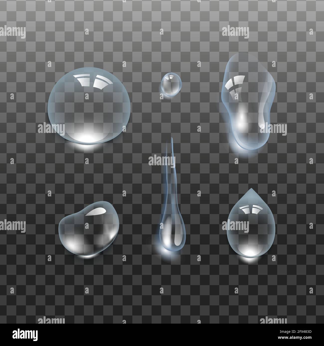 Falling waterdrops background Stock Vector Images - Alamy