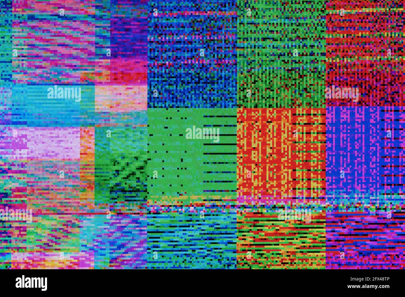 Abstract background, pattern of a digital glitch Stock Photo - Alamy