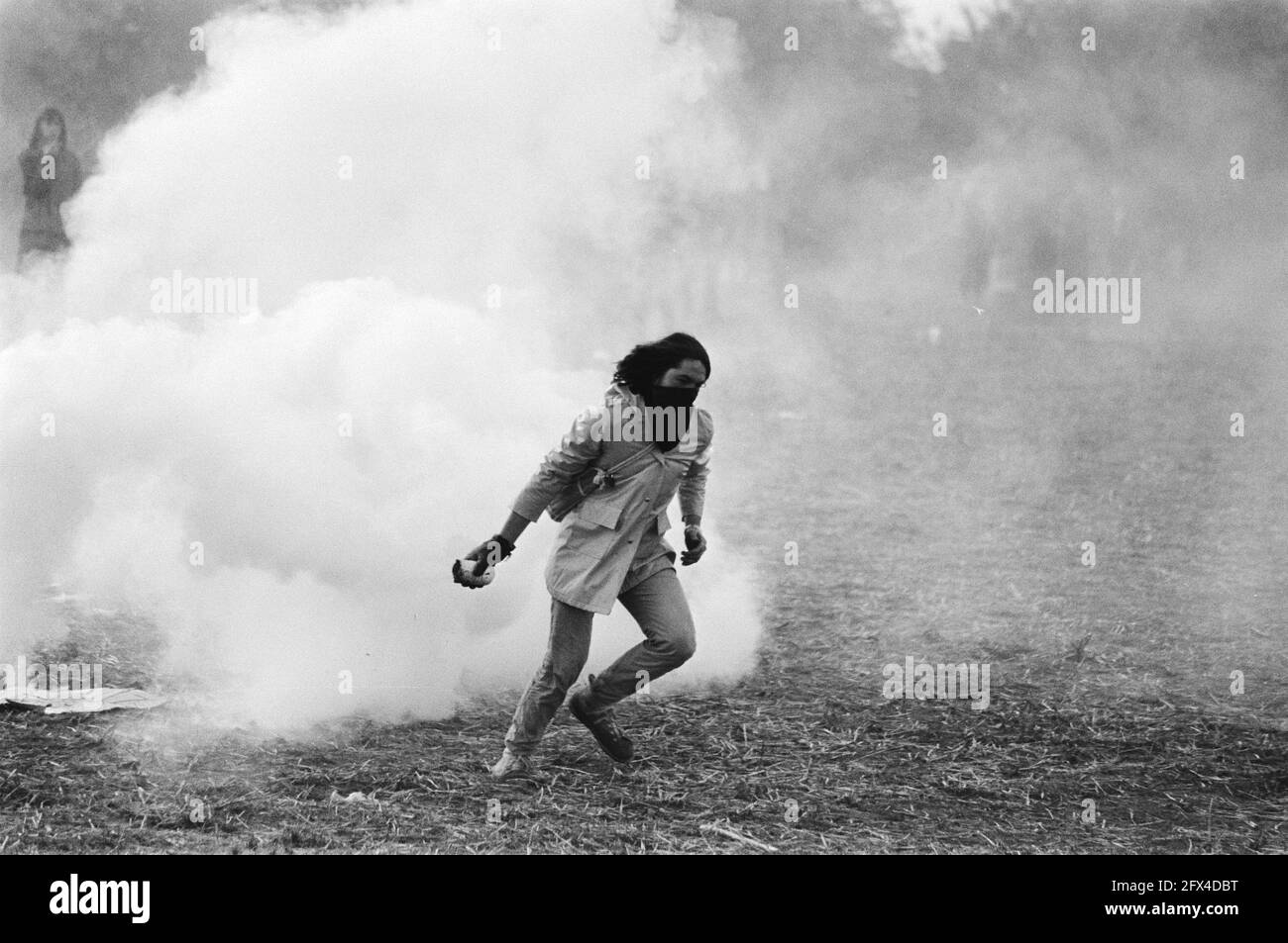 Tear gas grenade grenades Black and White Stock Photos & Images - Alamy