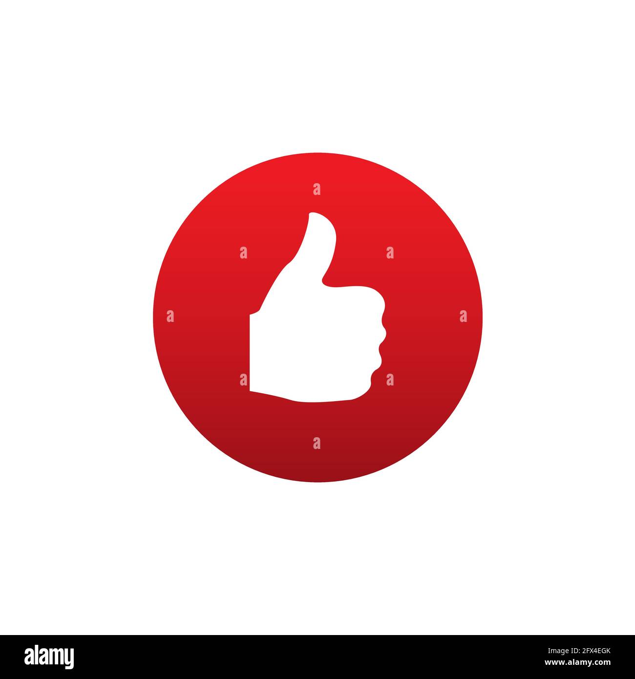 Follow red button on Stock Vector Images - Alamy