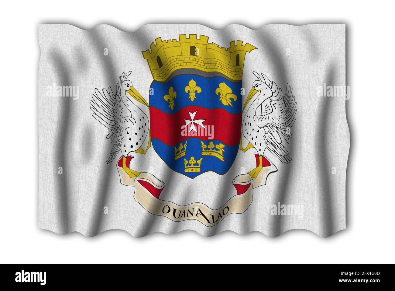 Flag of saint barthelemy hi-res stock photography and images - Alamy