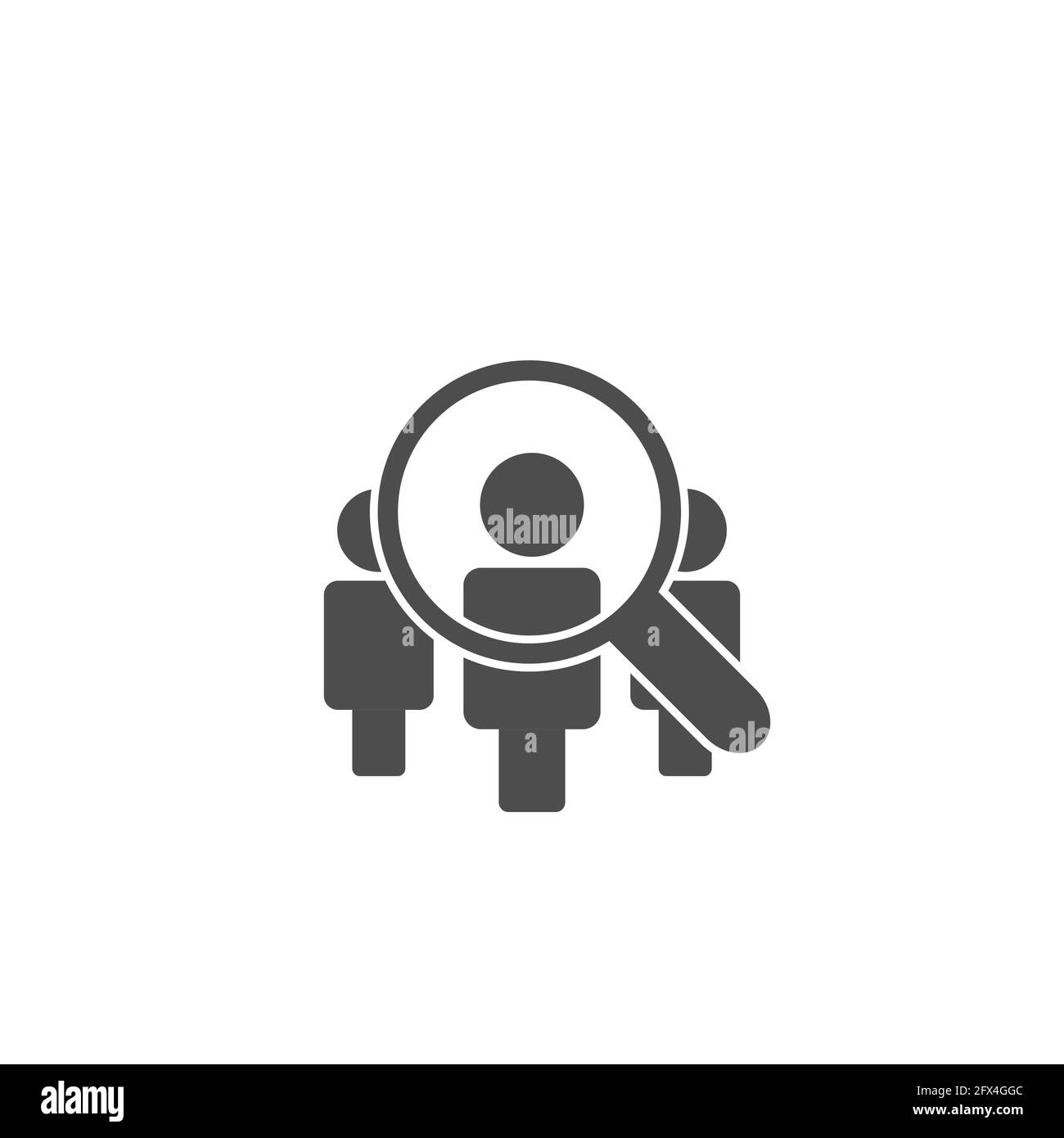 Hiring icon set. Search job vacancy icon. Human resources concept ...