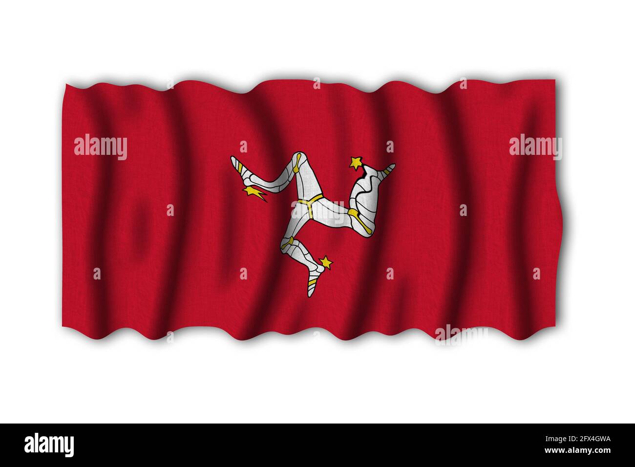 National flag isle of man Cut Out Stock Images & Pictures - Alamy