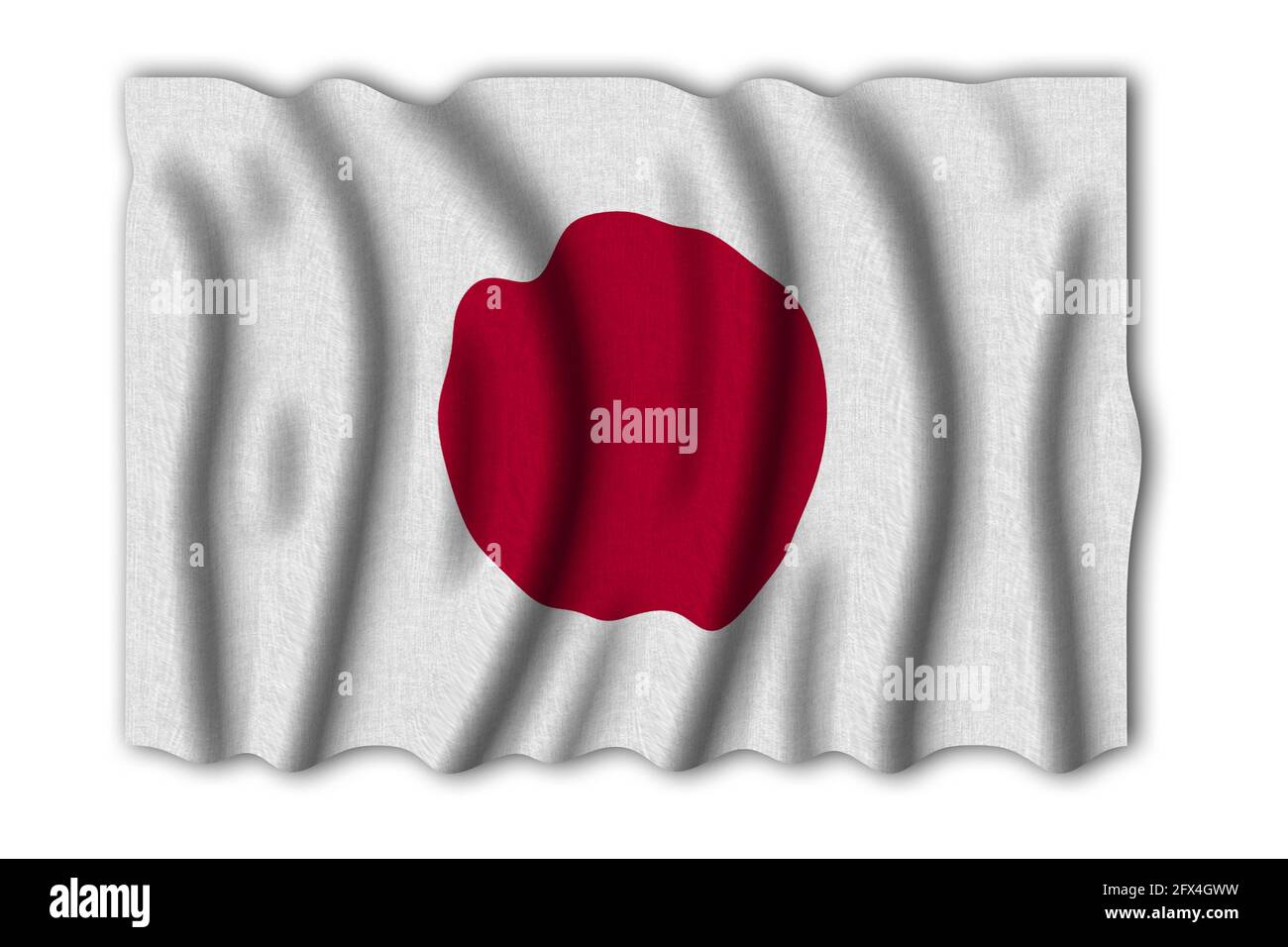 Japan 3D rendering flag of the world to study Stock Photo - Alamy