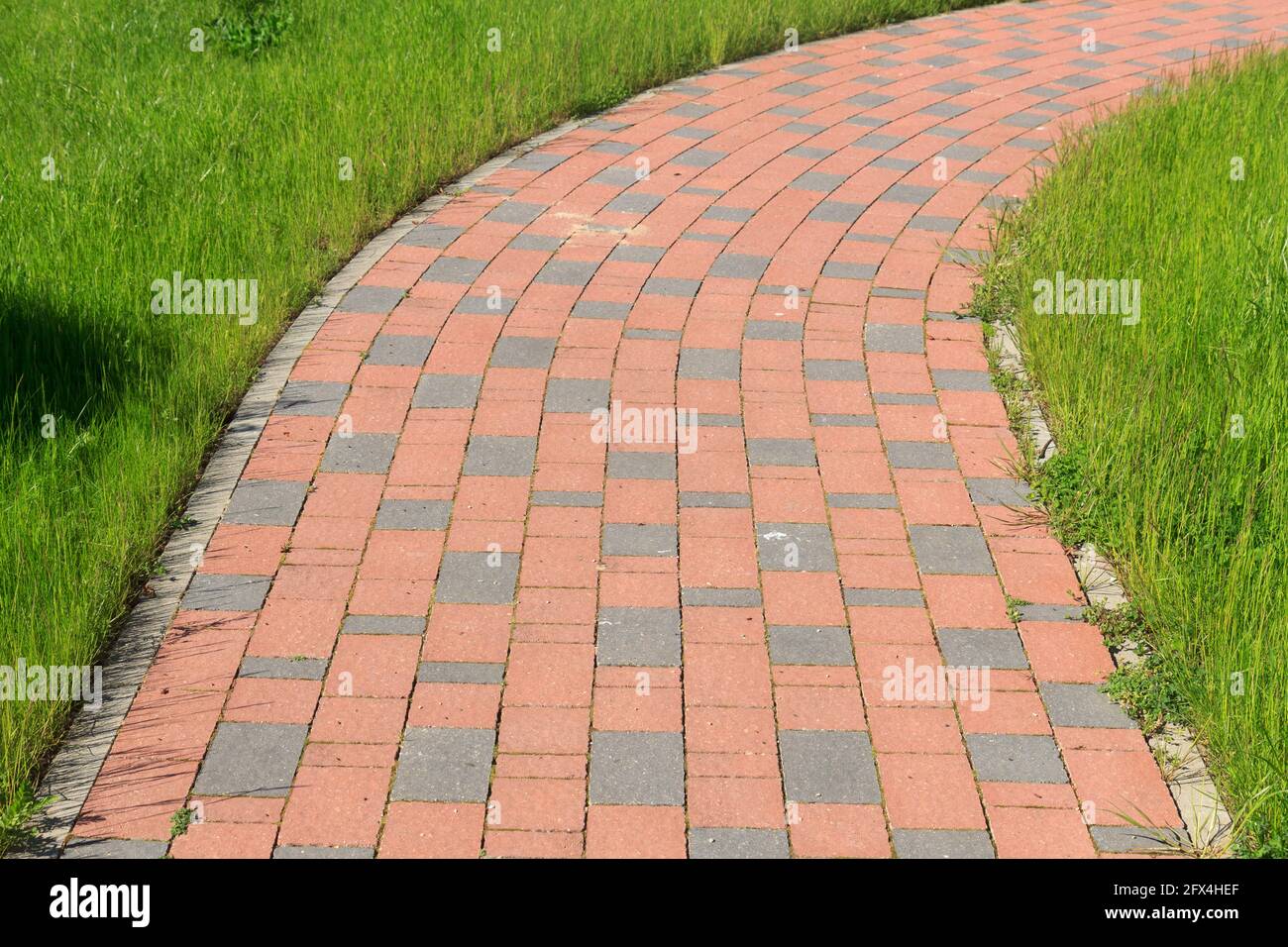 brick paved sidewalk Stock Photo - Alamy