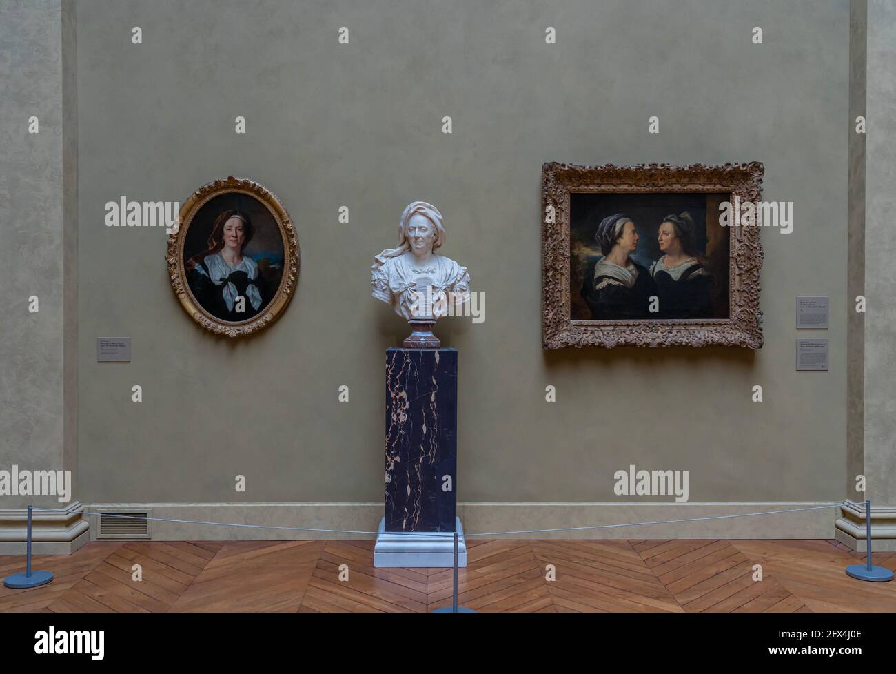 Versailles, France - 19 05 2021: Castle of Versailles. Stone statue and ...