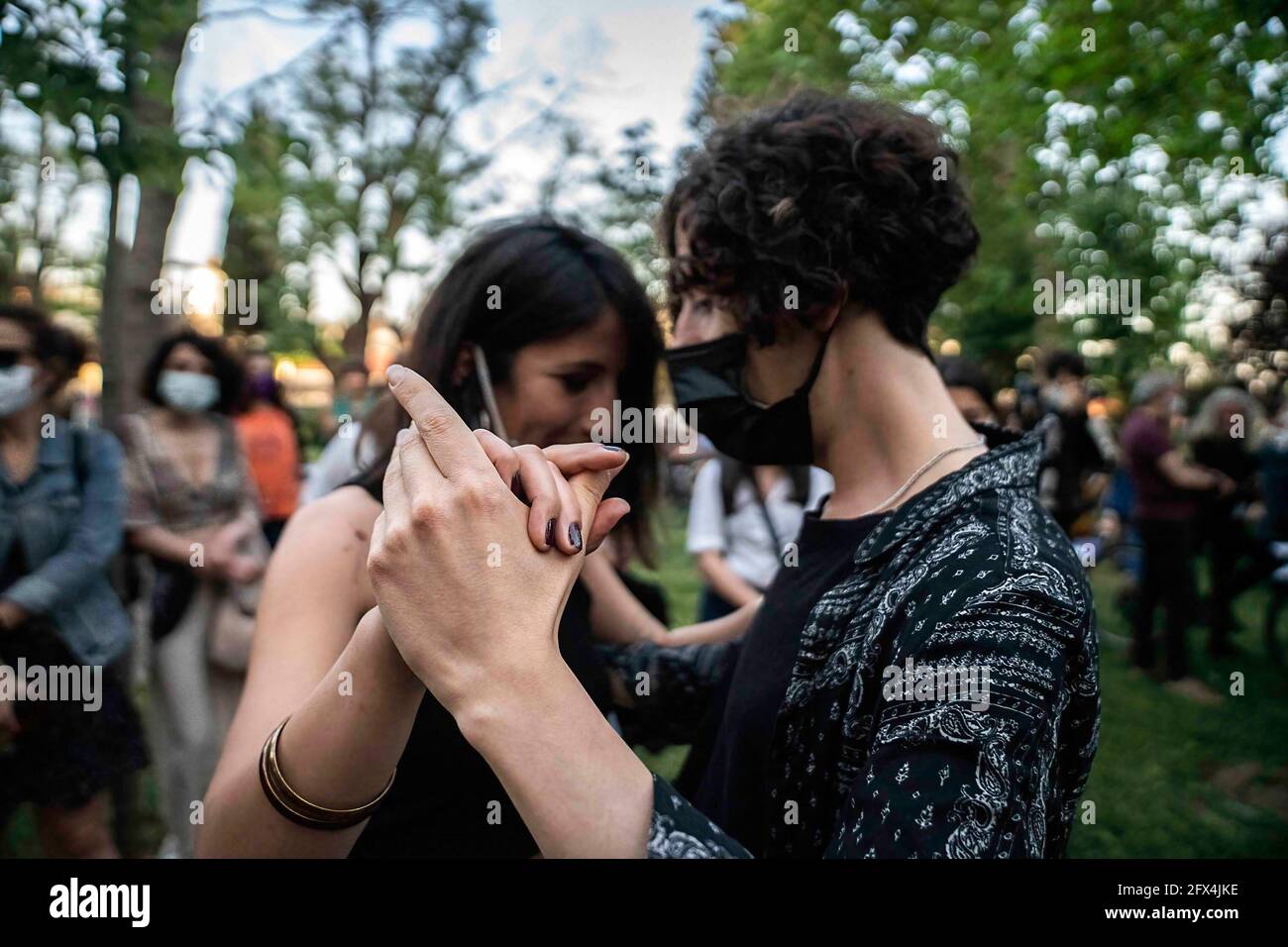 Protest against turkish president hi-res stock photography and images ...
