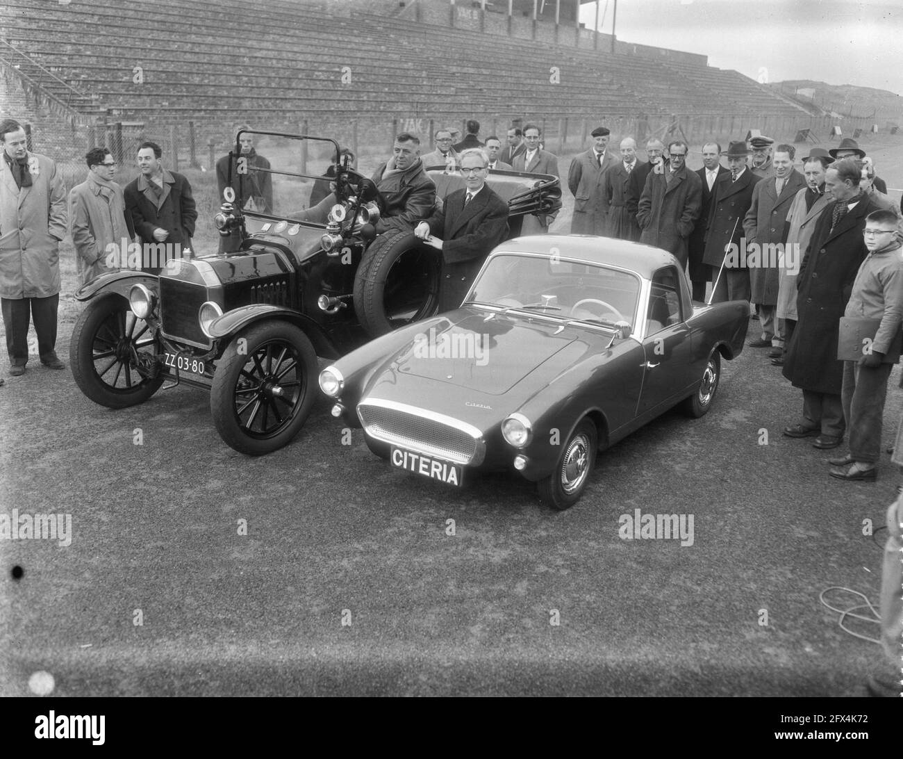 Demonstration of a new Dutch sports car Citer at the circuit of ...