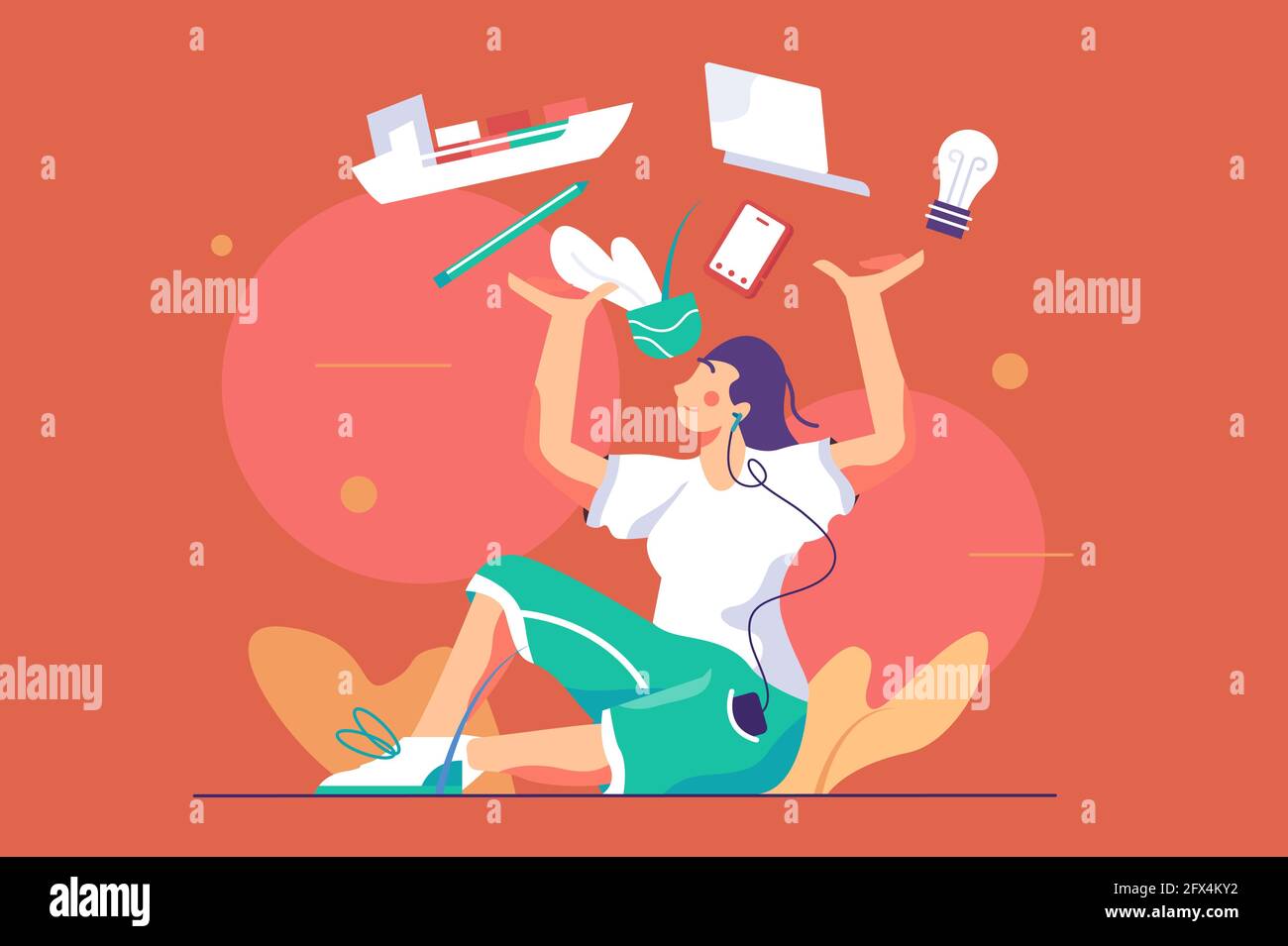 Woman holding hands girl Stock Vector Images - Alamy