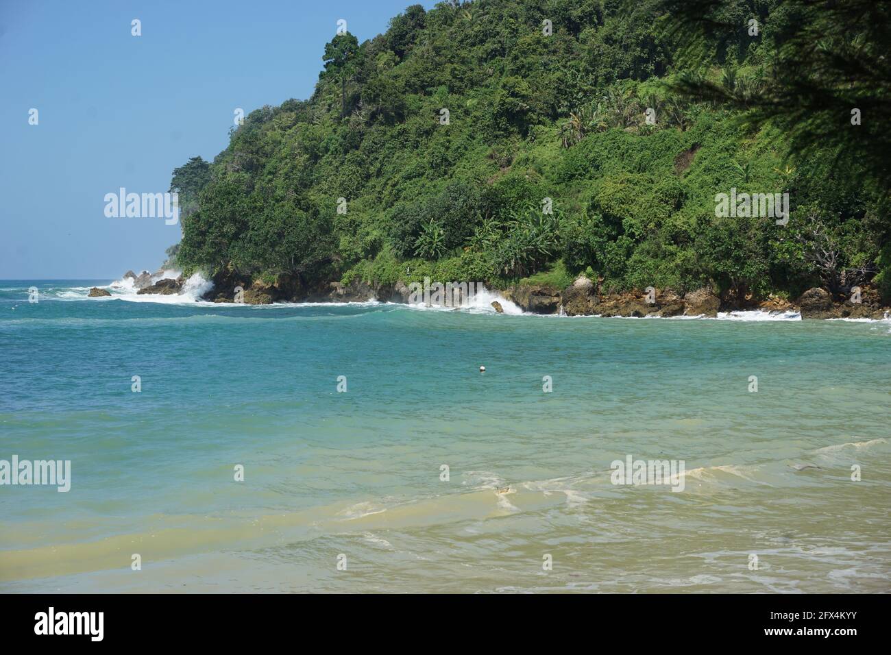 The beautiful Pangi beach in Blitar, East Java Indonesia Stock Photo ...