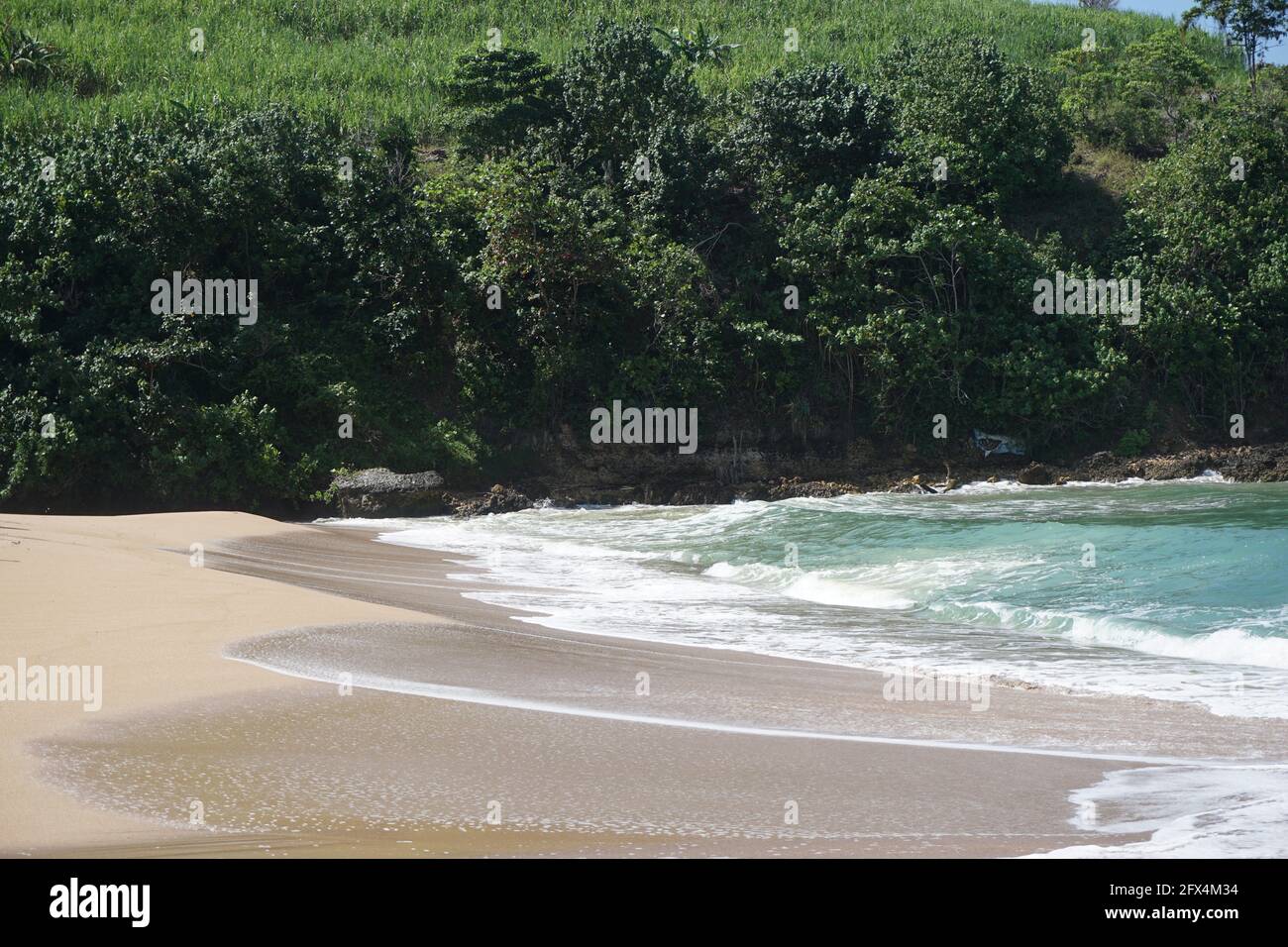 The beautiful Pangi beach in Blitar, East Java Indonesia Stock Photo ...