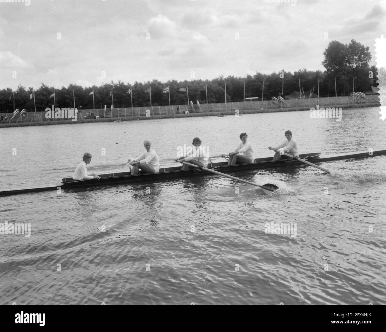 European rowing championships ladies Bosbaan, German dubbe four, 2 ...