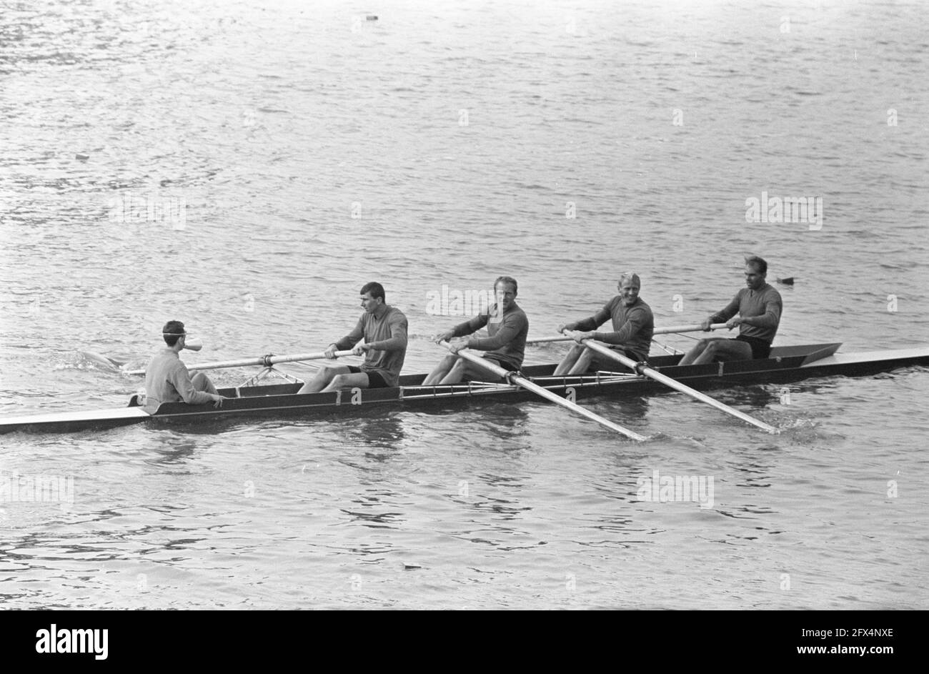 European rowing championships on the Bosbaan, 9 Romania 4 with steerage ...