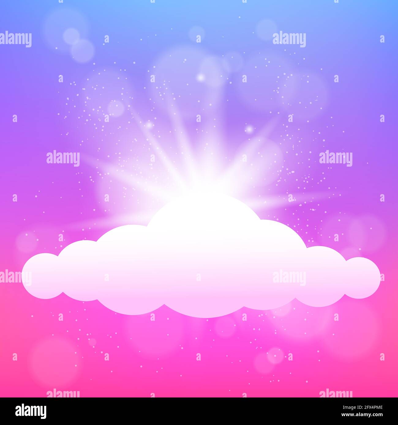 Sun sunbeam pink Stock Vector Images - Alamy