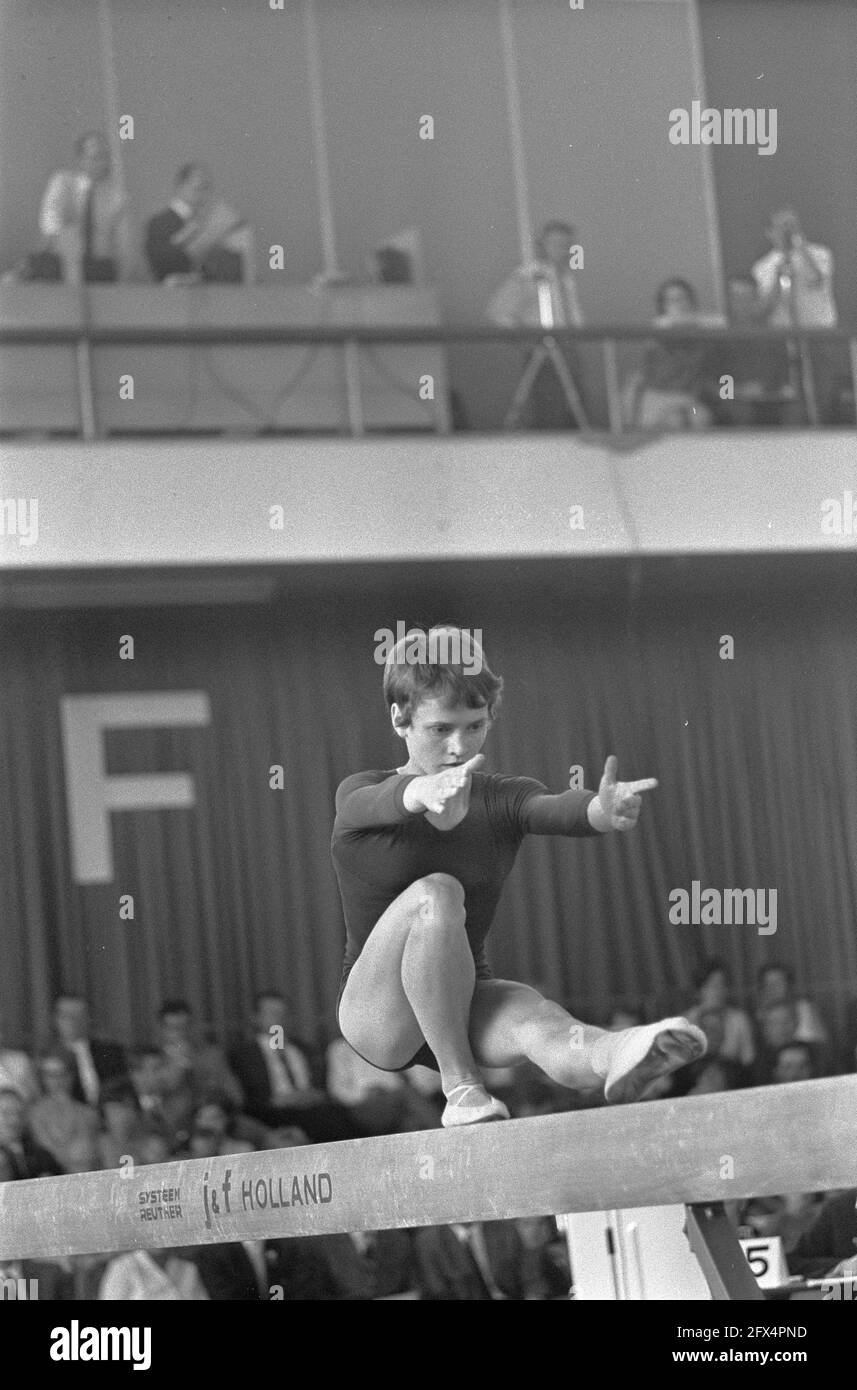 European gymnastics championships, Karin Janz balance beam (East ...
