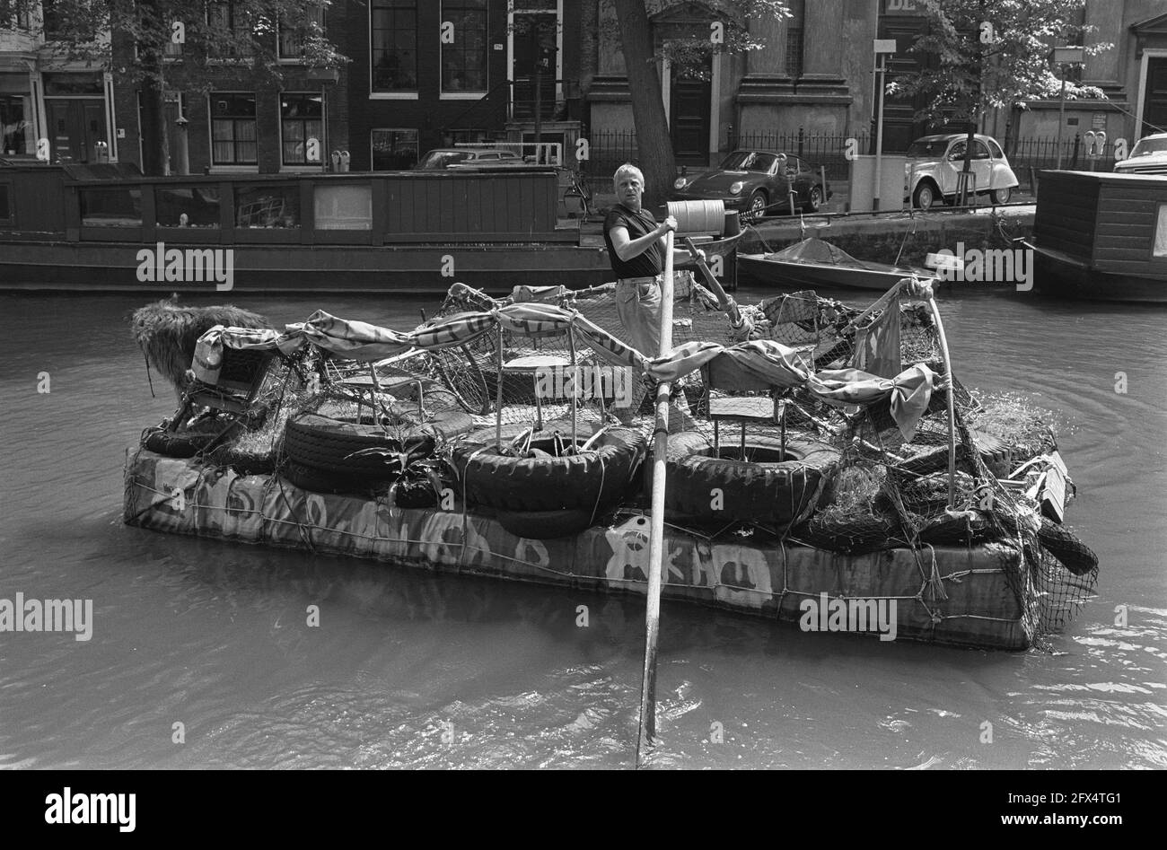 Garbage raft Black and White Stock Photos & Images - Alamy