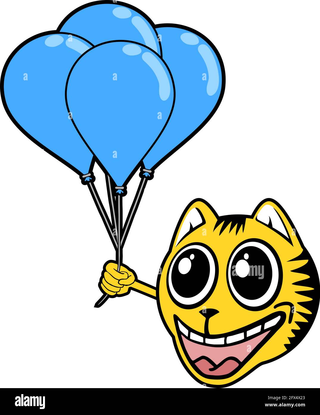 Happy birthday bunch balloons Stock Vector Images - Alamy