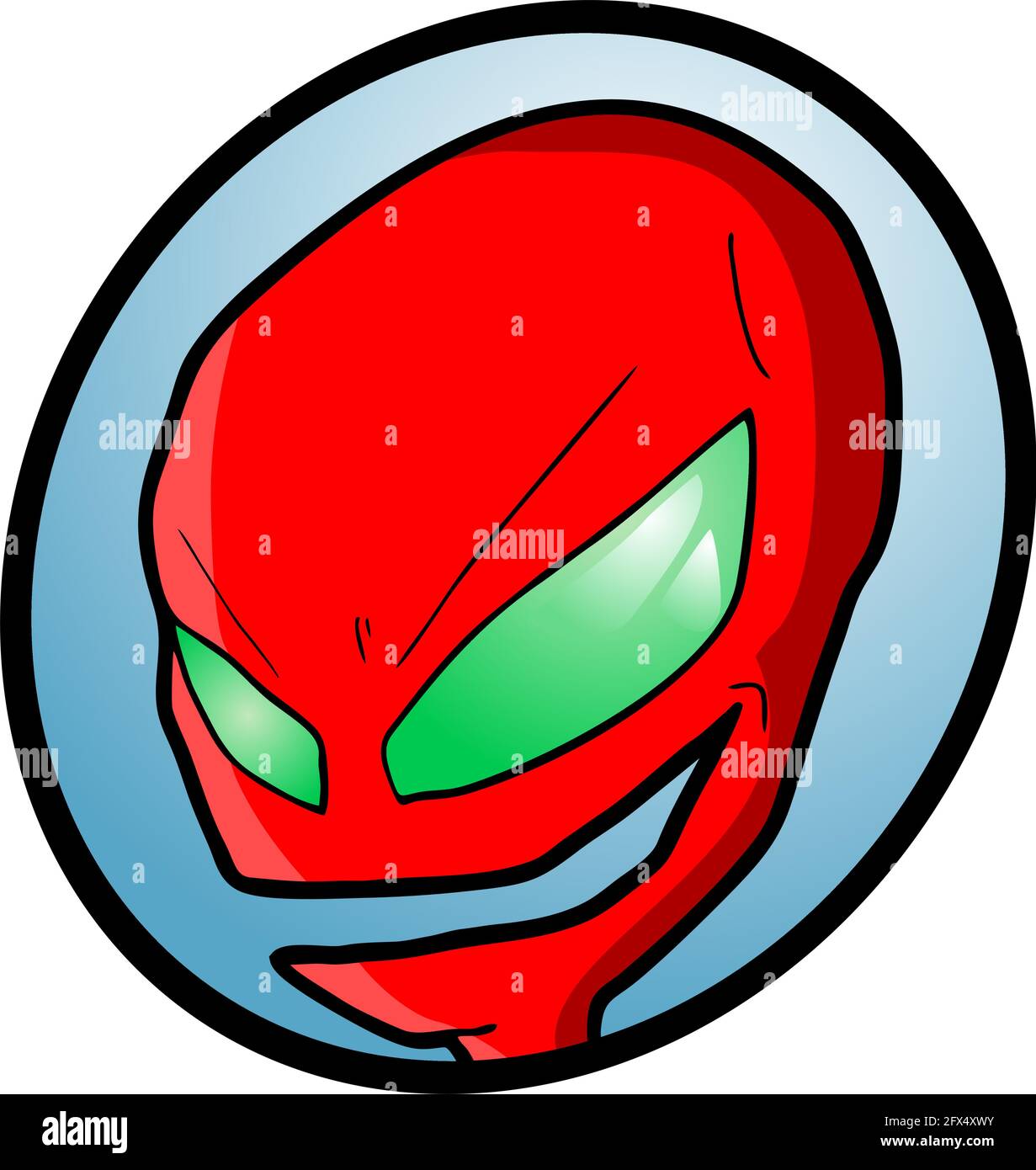 Cartoon alien head hi-res stock photography and images - Alamy