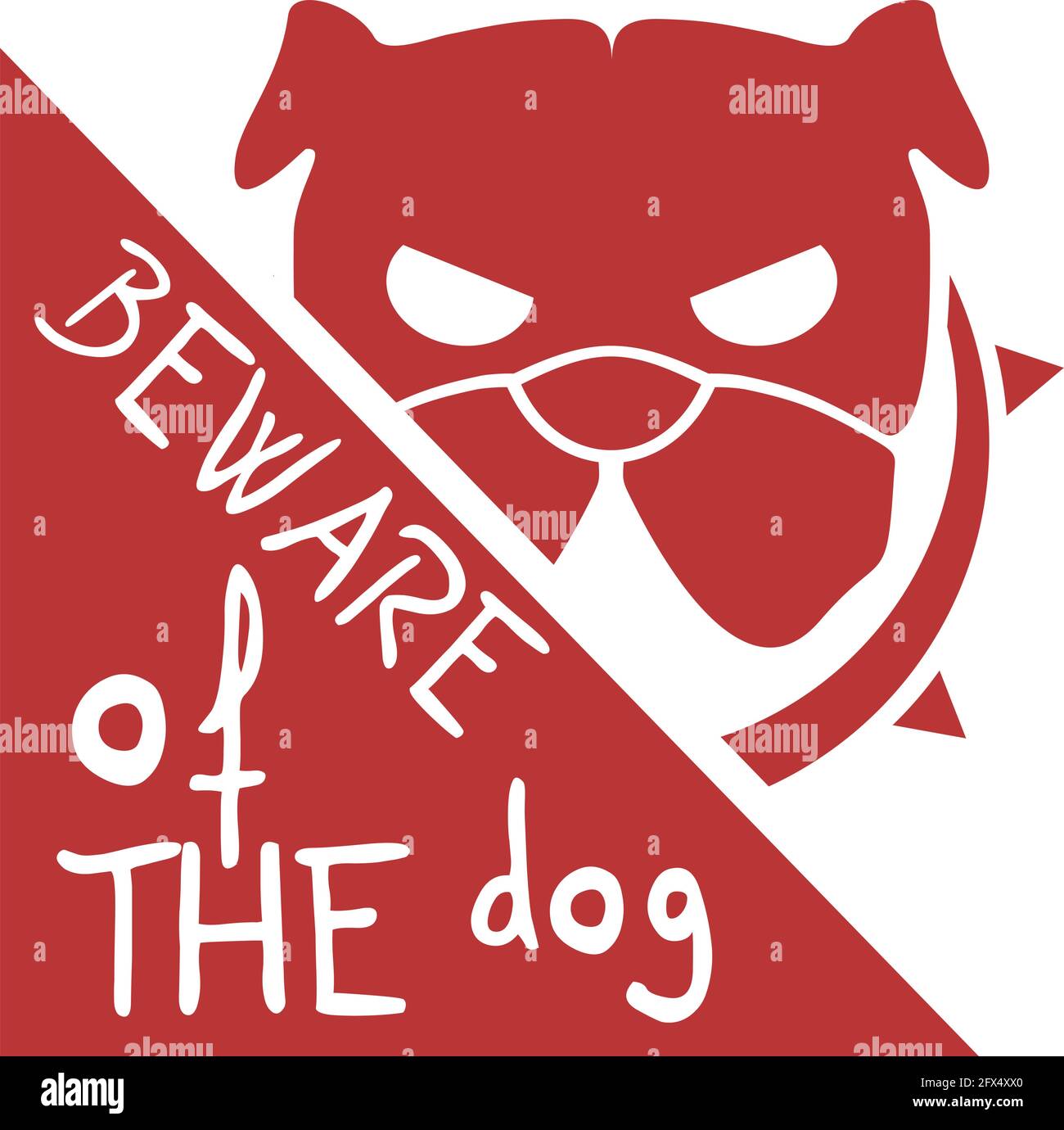danger dog message Stock Vector Image & Art - Alamy