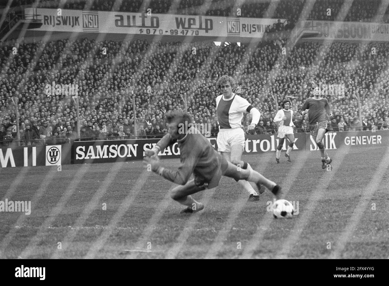 FC Den Haag against Ajax 1-2, goal by Keizer, 2 January 1972, sports ...