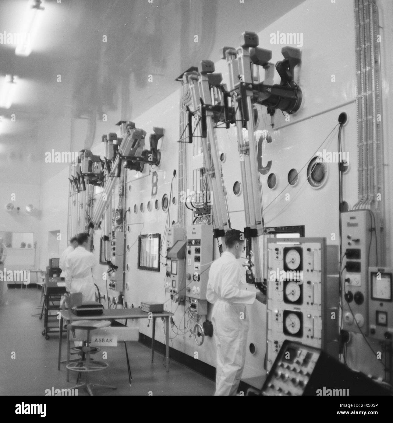 Prince bernhard visited reactor center petten hi-res stock photography ...