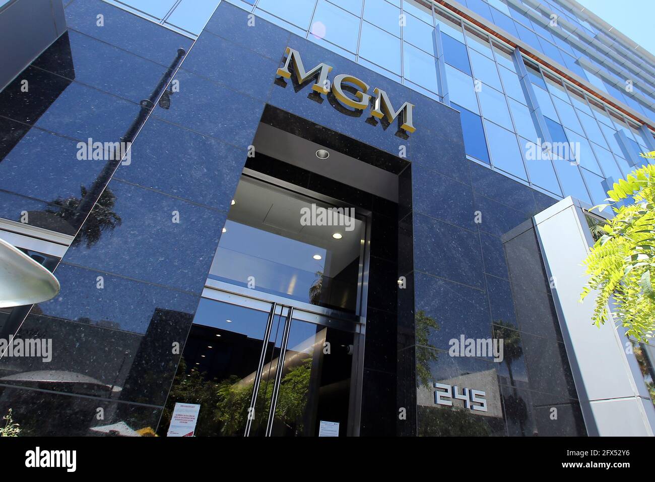 View of MGM Studios Building in Beverly Hills as it was announced that ...