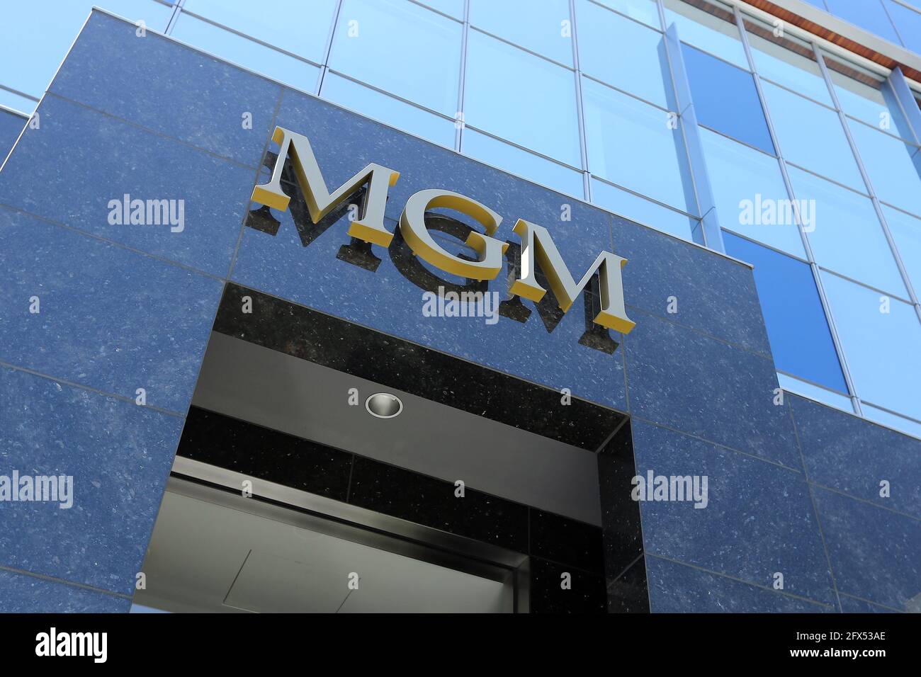 View of MGM Studios Building in Beverly Hills as it was announced that ...