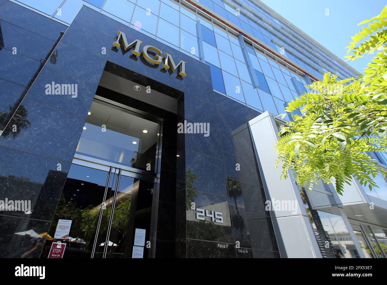 View of MGM Studios Building in Beverly Hills as it was announced that ...