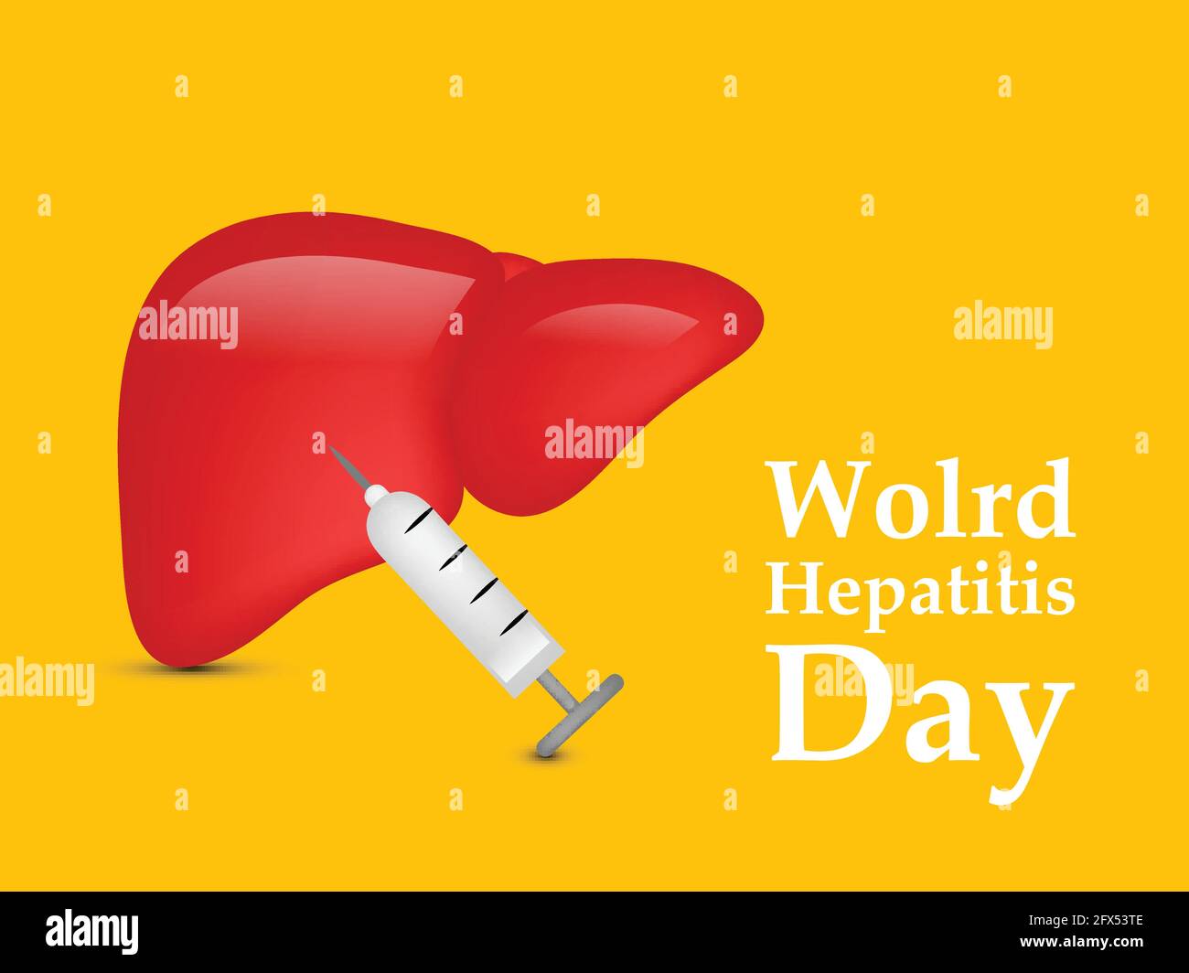 World Hepatitis Day awareness Stock Vector Image & Art - Alamy