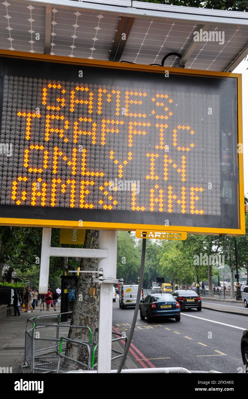 Olympic games lane sign hi-res stock photography and images - Alamy