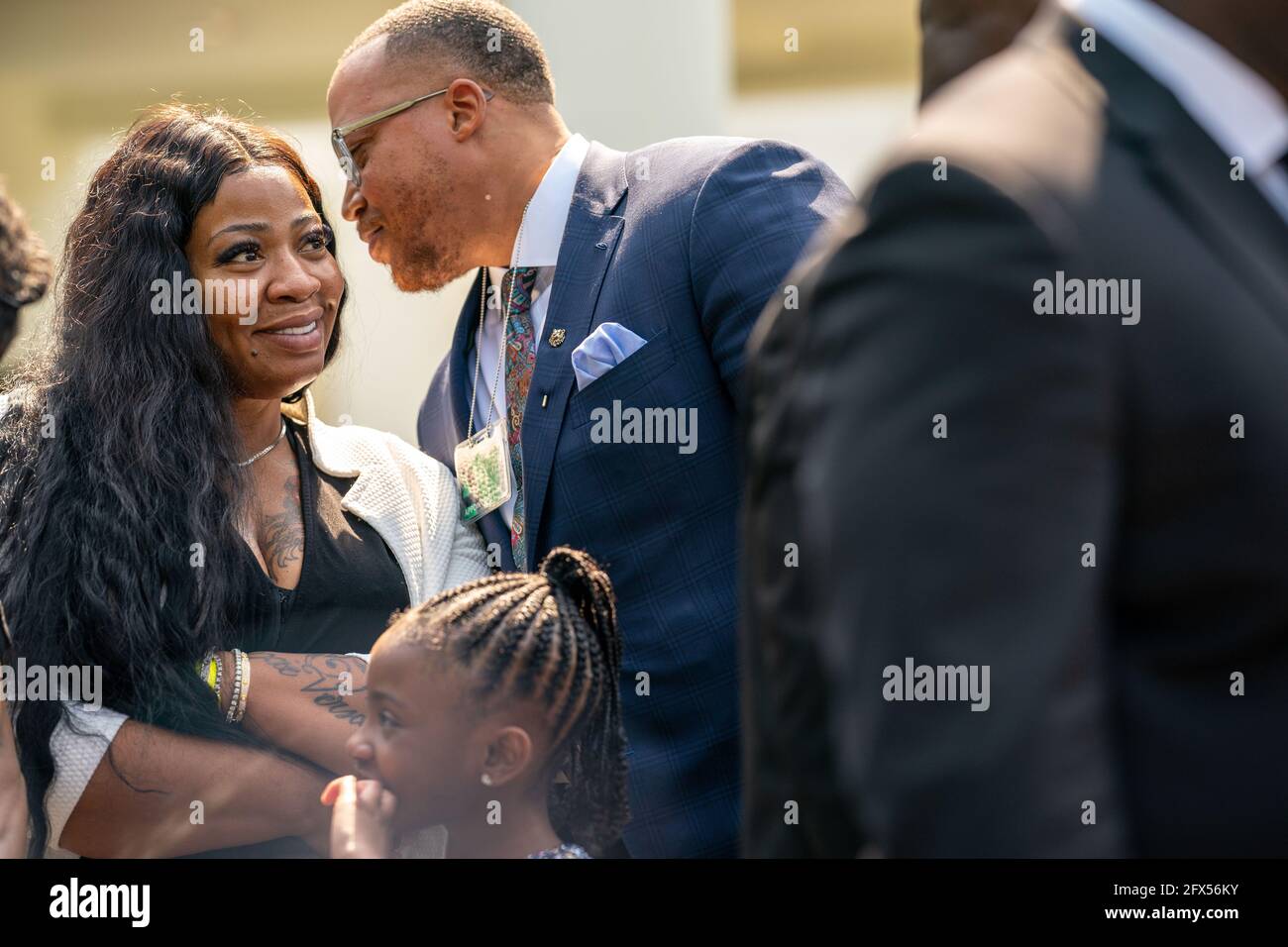 Washington, DC, USA. 25th May, 2021. Gianna Floyd, daughter of George ...