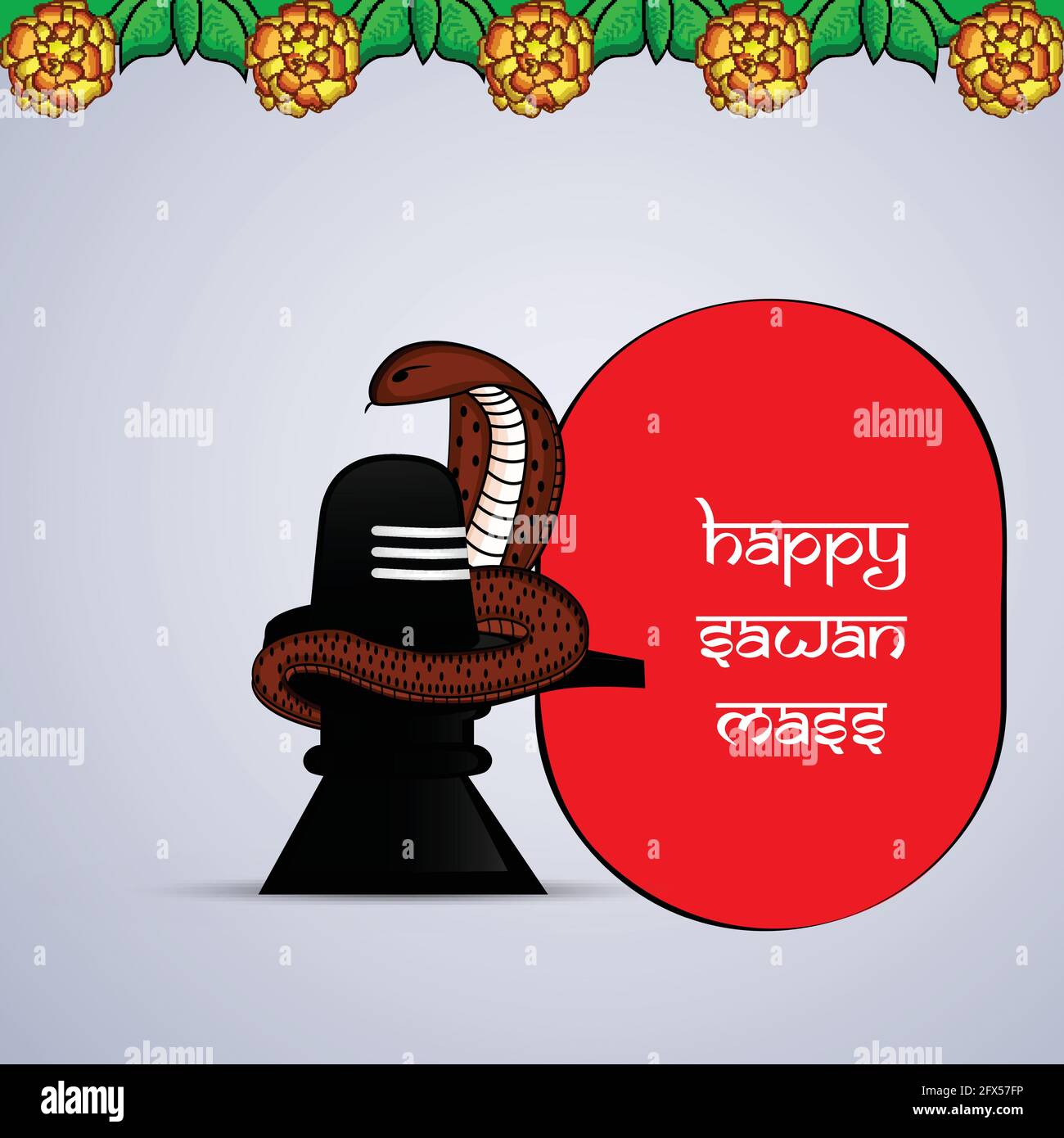 Sawan Mass Hindu Festival Background Stock Vector Image & Art - Alamy