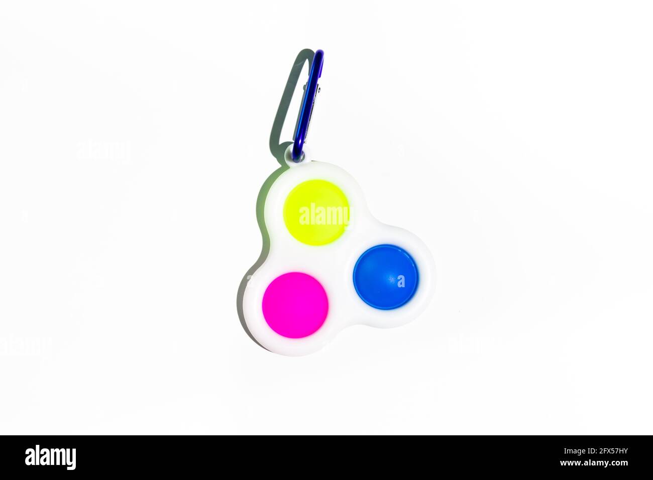 Simple Dimple Fidget toy, colorful anti-stress game isolated on white ...