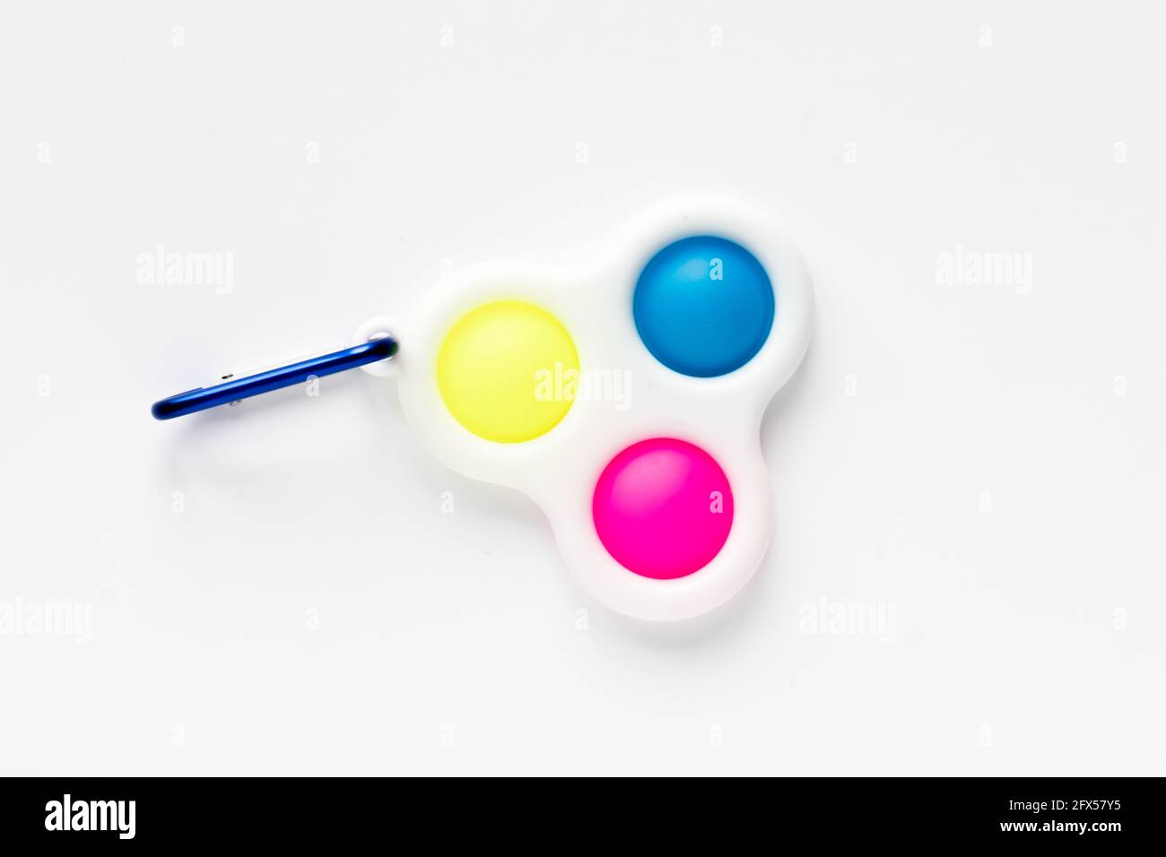Simple Dimple Fidget toy, colorful anti-stress game isolated on white ...